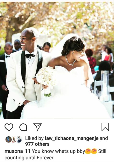 The fourth anniversary: Musona posts a rare image of his wedding - Soccer24
