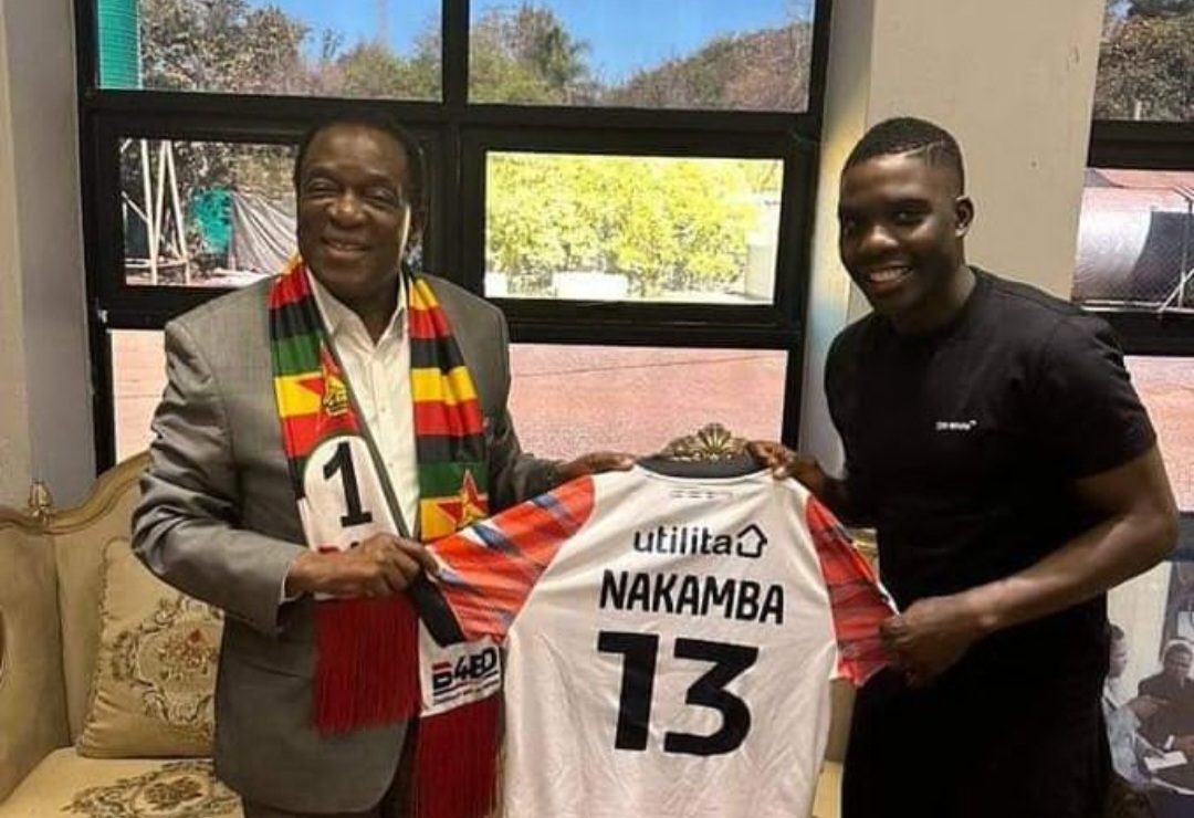 Nakamba pays courtesy call to ED - Soccer24