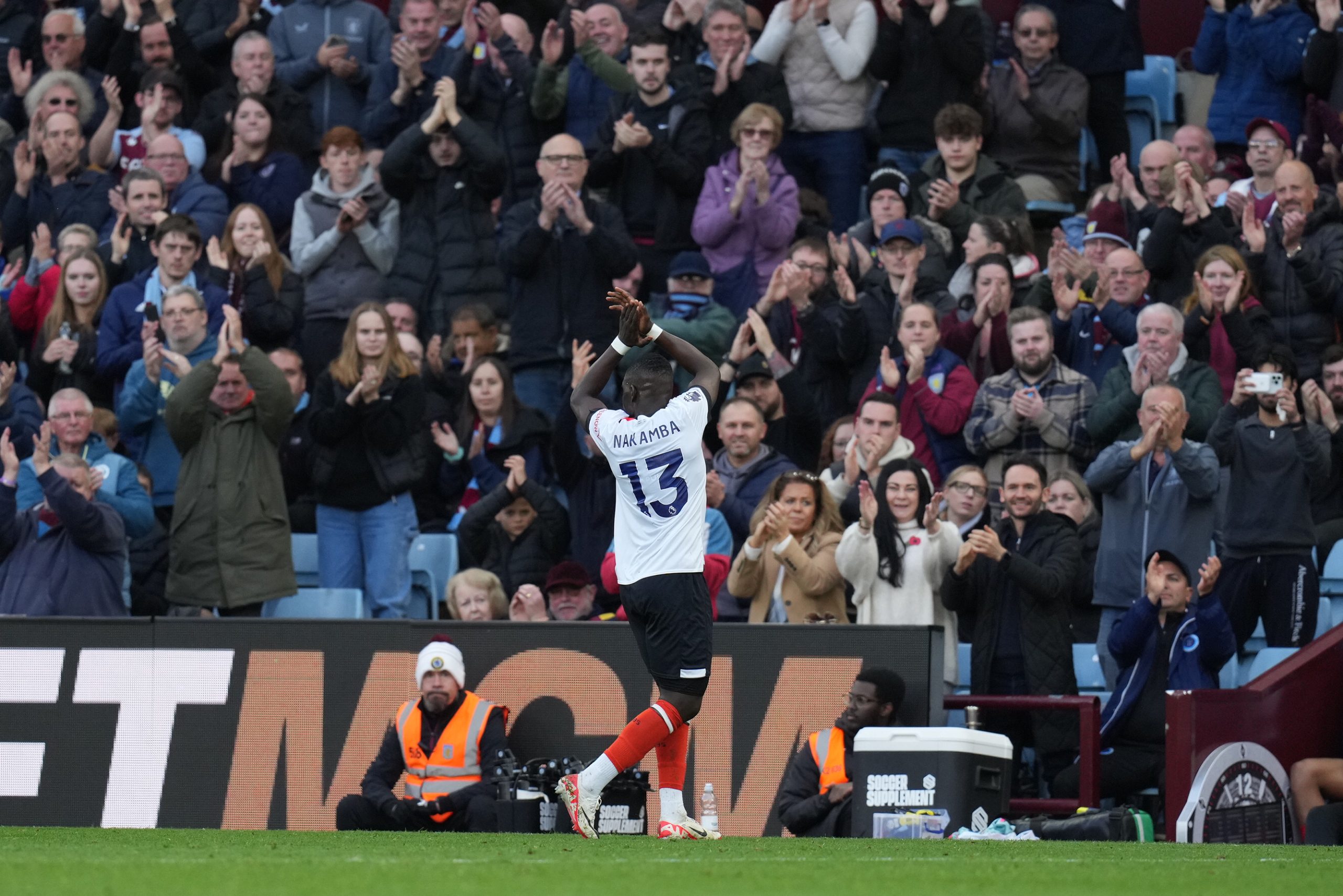 Aston Villa fans show Nakamba some love on his return to Villa Park ...