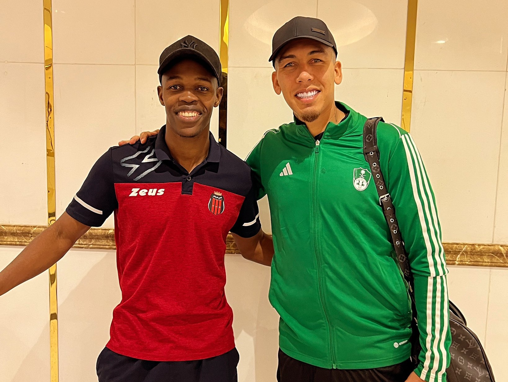 Knowledge Musona reacts after meeting ex-teammate Roberto Firmino for ...