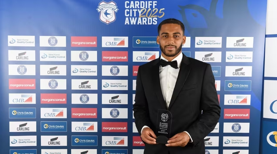 Andy Rinomhota wins Players' Player of the Season award at Cardiff City ...