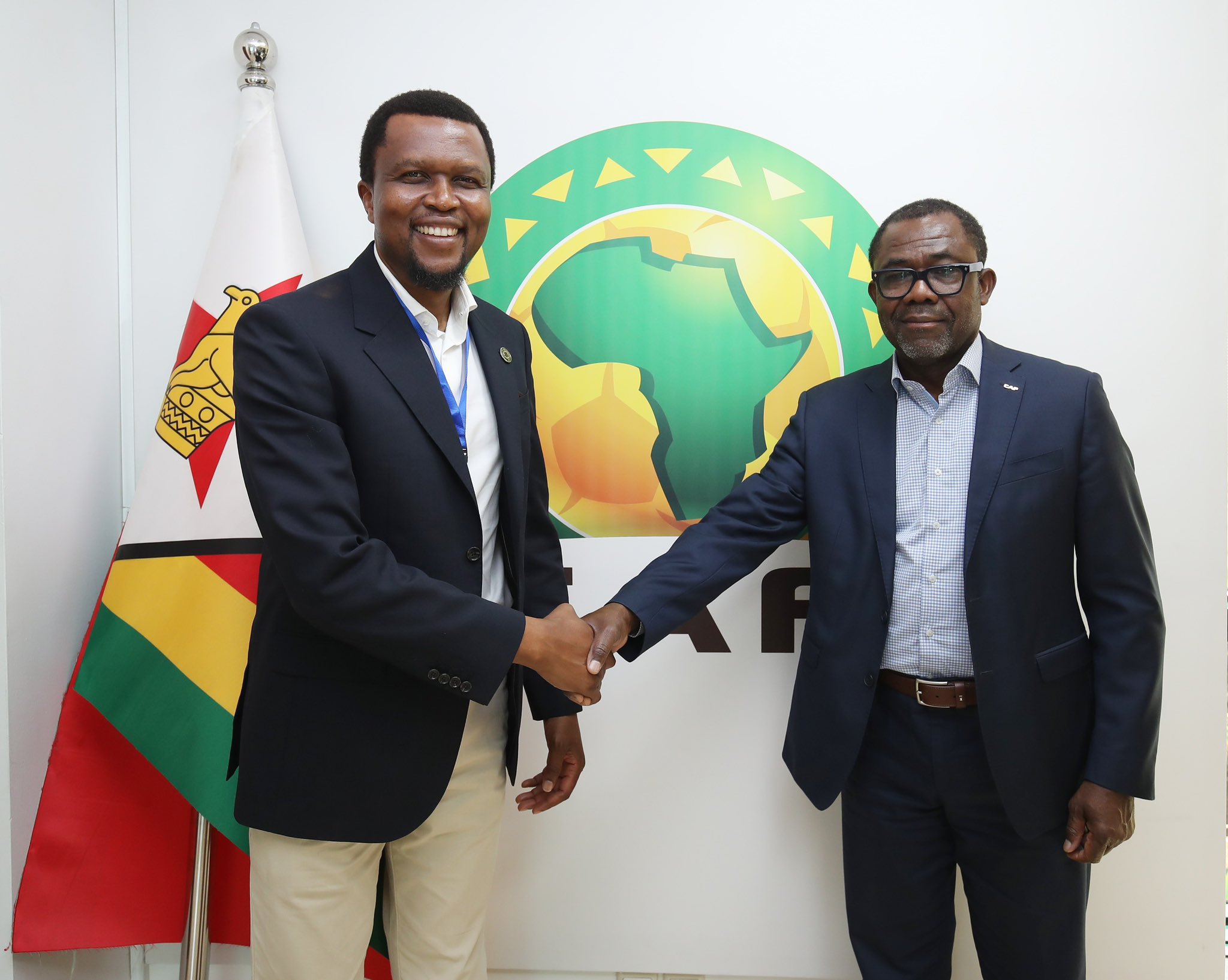 ZIFA President meets CAF Secretary General in Egypt - Soccer24