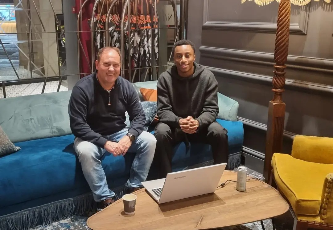 Warriors coach Marian Marinica engages Liverpool defender Isaac Mabaya ...